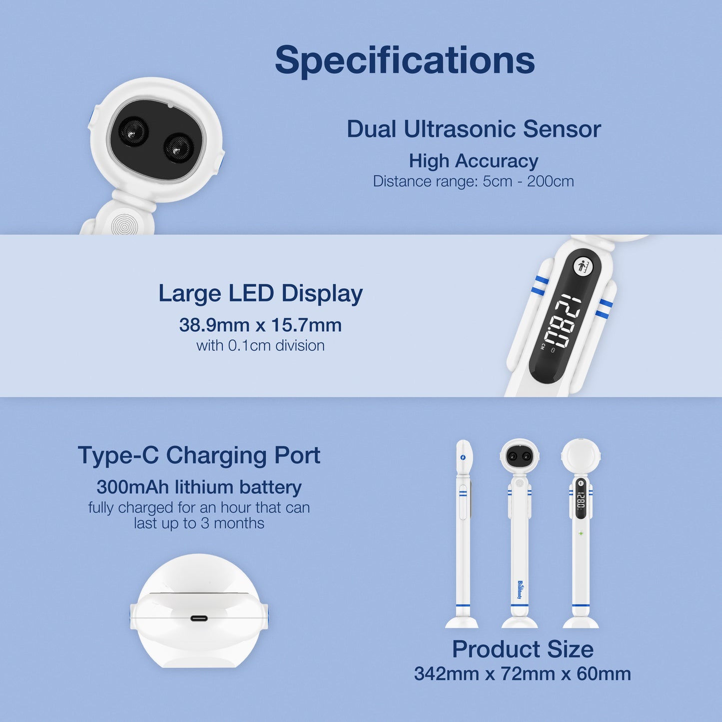 Buy Digital Height Scale - Digital Height Ruler | BisonBody